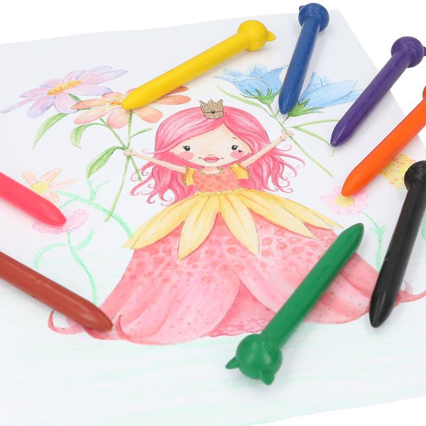 Princess Mimi Crayon With Cat Topper - Nimble Fingers