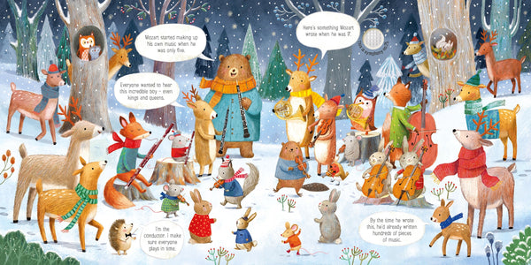 Usborne: The Animal Orchestra Plays Mozart - Nimble Fingers